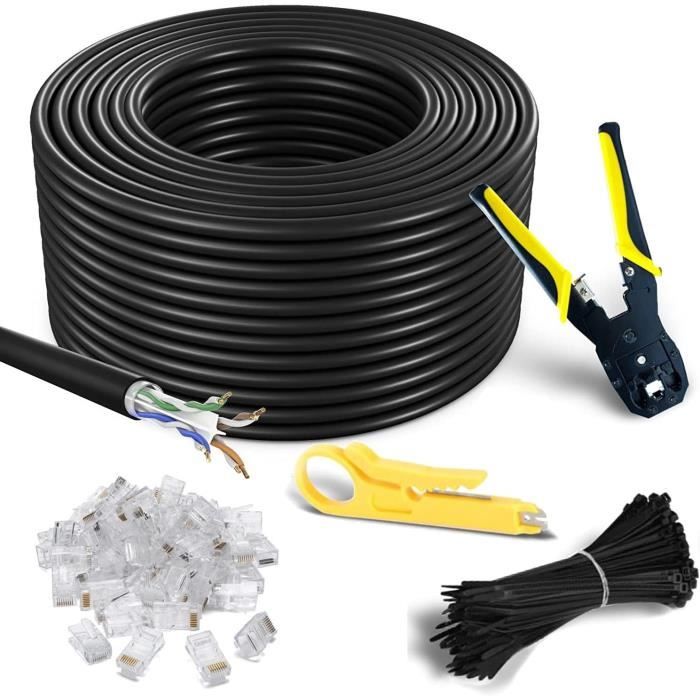 Multi-Cables CAT6 RJ45 100m, à l'extérieur utiliser imperméable - CCA ...
