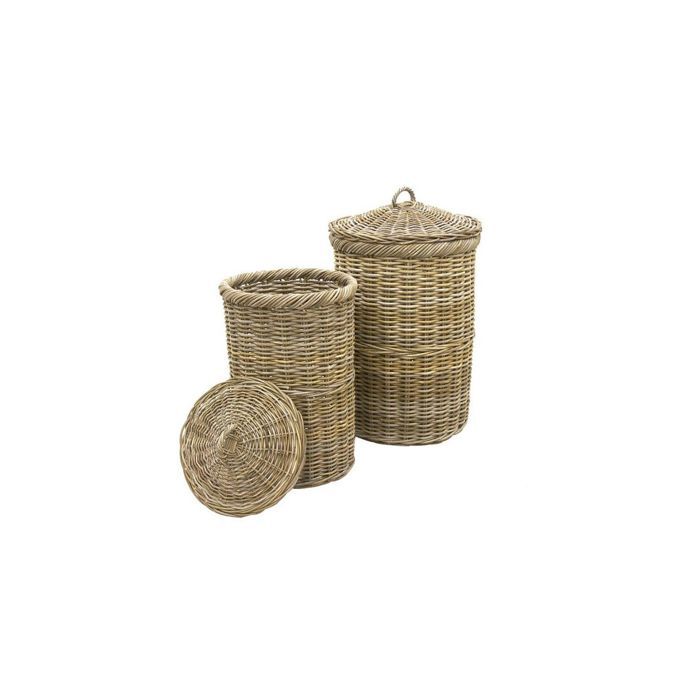 Paniers à linge en poelet (Lot de 2) - Cdiscount Maison