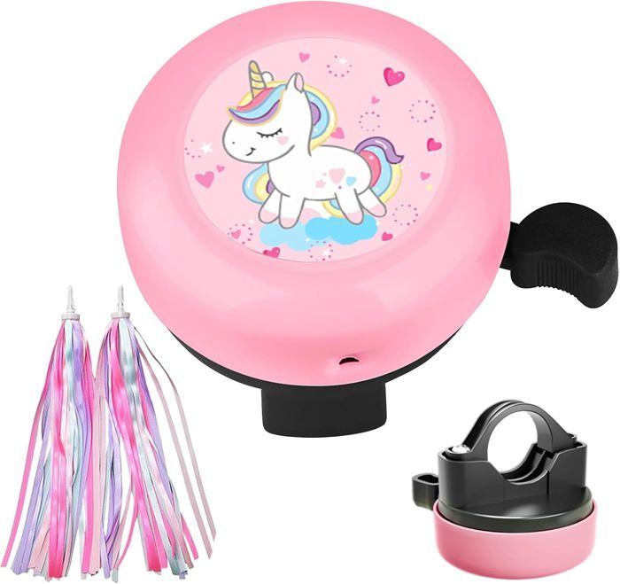 UYUYong Sonnette Vélo Enfant Rose, Ruban Scooter Colorés Licorne ...