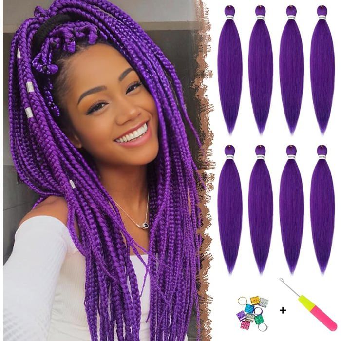 Meches pour Tresses Africaine Rajout Cheveux Tresses Pr tir Tressage ...