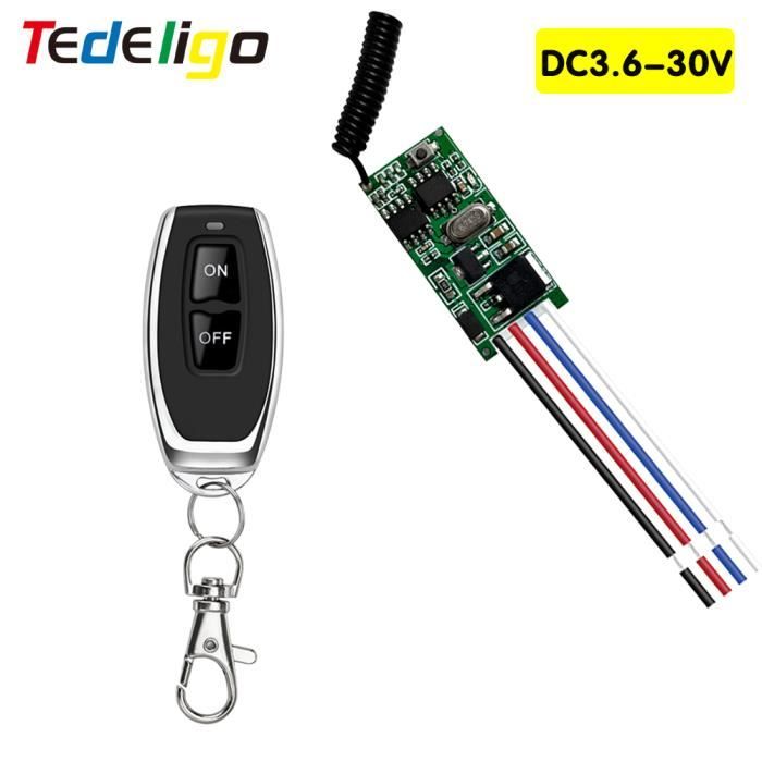 1M 1ON OFF - Télécommande Sans Fil Rf 433mhz Récepteur Relais Dc 3.6v ...