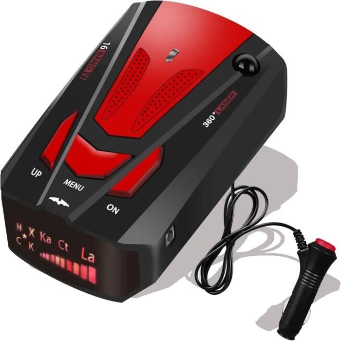 V7-Rouge - Détecteur de radar électronique pour voitures, Vitesse d ...