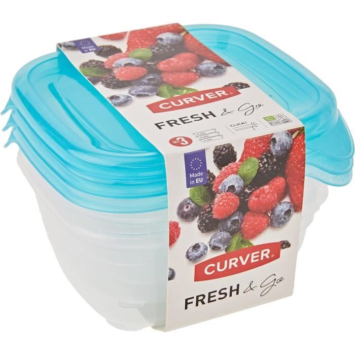 Lot De 3 Boîtes Fresh'N Go (3X0.25L) - Boîte De Conservation ...