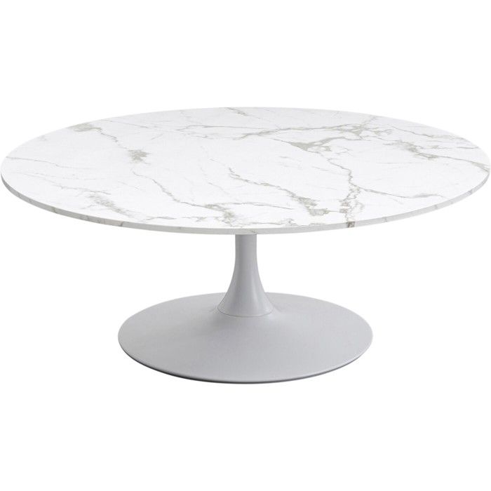 Table basse Schickeria effet marbre blanc 110cm Kare Design - Cdiscount ...