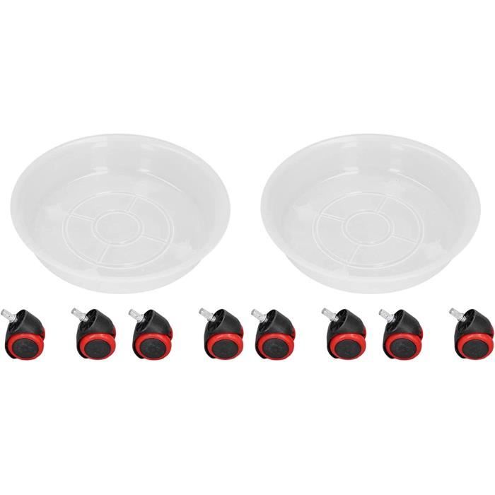 Plateau de Pot de fleur mobile polyvalent rond fleur Pot Base rouleau ...