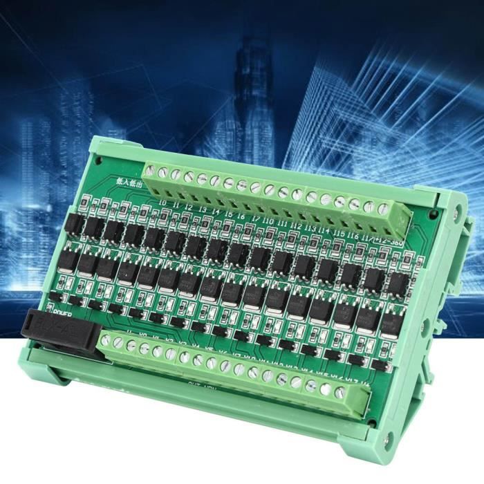 Carte d'amplificateur PLC DC 12-36V Carte de relais d'isolement à 16 ...