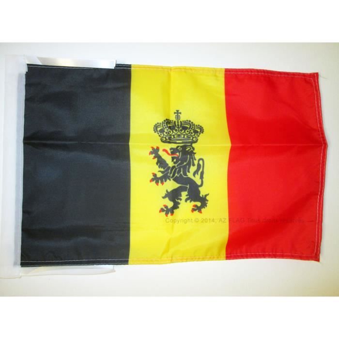 Drapeau Belgique avec Lion 45x30cm - belge armoiries - Gouvernement ...