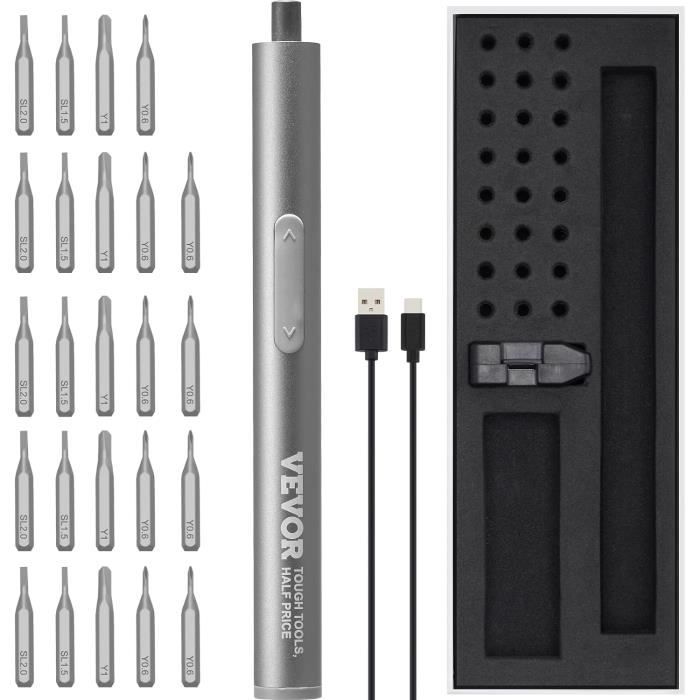 Mini Visseuse Sans Fil Avec Set De 24 Embouts De Vissage Tournevis ...