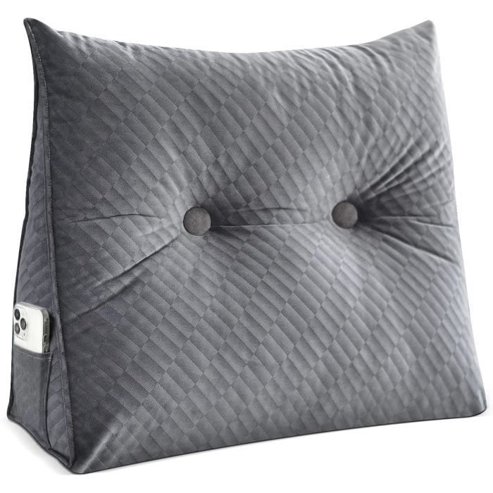 Tête De Lit Triangulaire Avec Housse Amovible Taille S : 60 X 20 X 50 ...