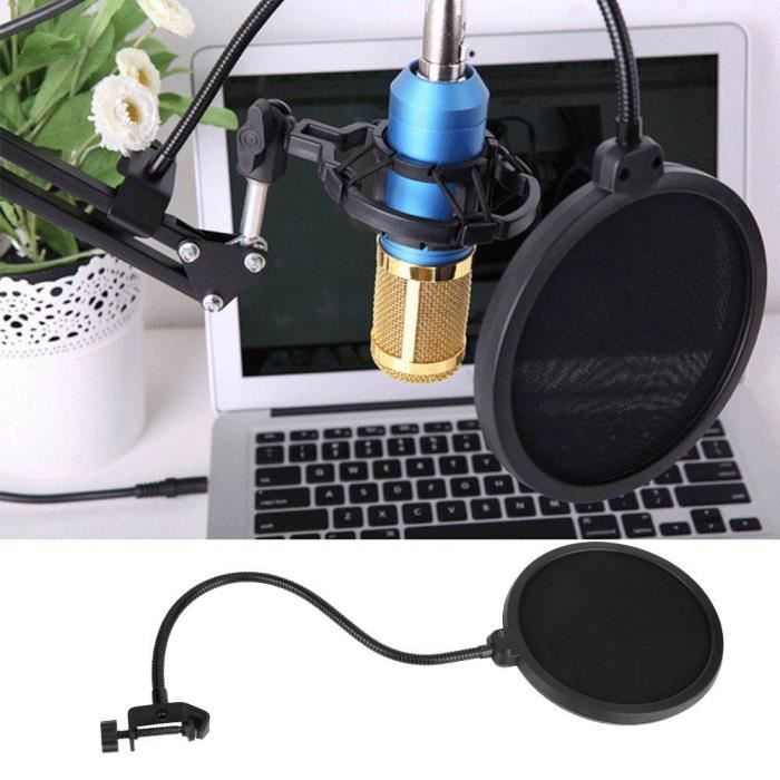 Rumeng©Microphone Studio Microphone Micro Vent Masque Ecran Col de ...