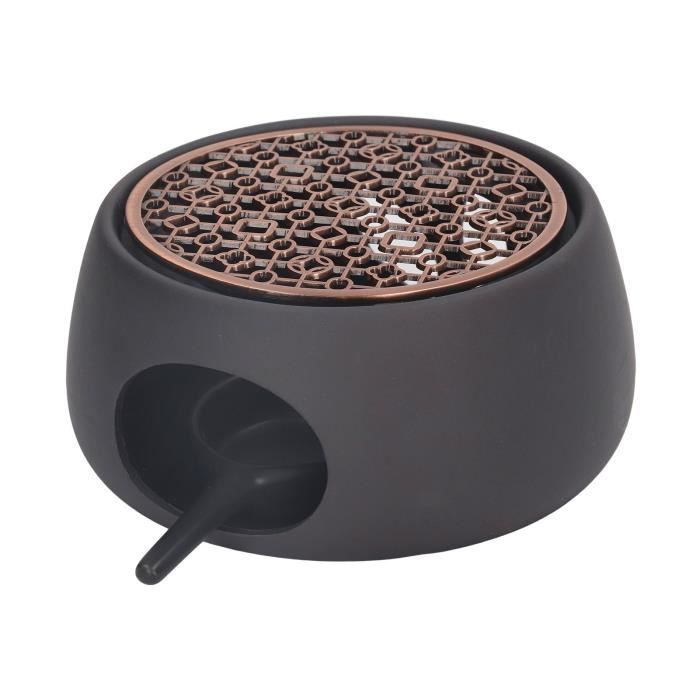 YIC Chauffe Théière Base Chauffe Bougie Céramique Chauffe Thé Café Lait ...