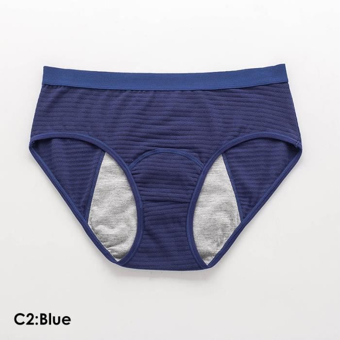 Culotte-slip,Culotte Menstruelle de Grande Taille pour Femme,Sous-Vêtement Physiologique en ...