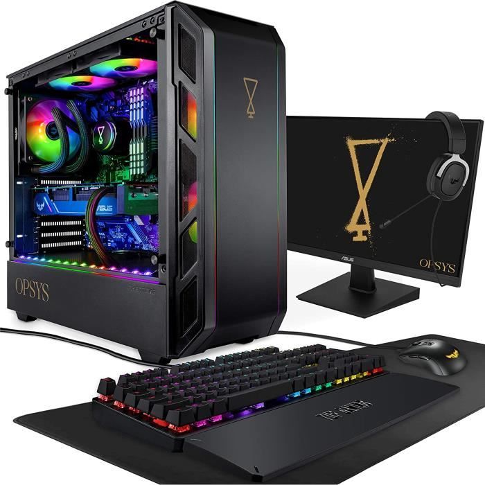 OPSYS Omnia-i6 RGB PC Gamer avec Écran Pack (Intel i3 12100F 12th Gen ...