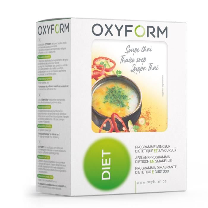 Oxyform Diététique Soupe Thaï I 12 sachets I 88 Kcal par Potage ...