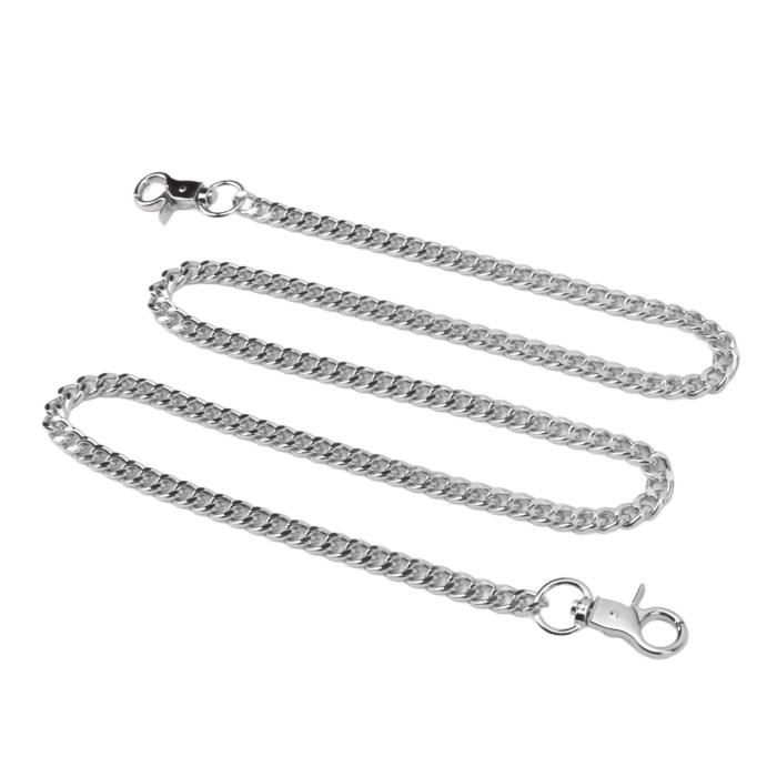 Qiilu chaînes gourmettes en métal 8 Pcs 1.2m Chaîne Gourmette En ...