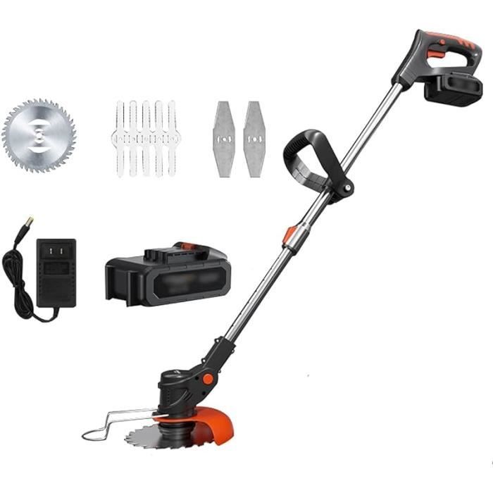 Coupe-Bordures sans Fil lectrique debroussailleuses util de Jardin Portable Coupe-Herbe ...