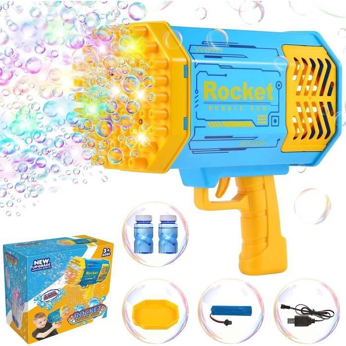 Utry Pistolets à Bulles Enfant - Machine à Bulles Géant 69 Trous ...