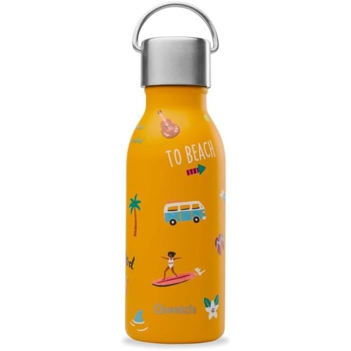 Qwetch - Gourde Enfant Isotherme 350ml - Kids Honolulu Curry - Gourde ...