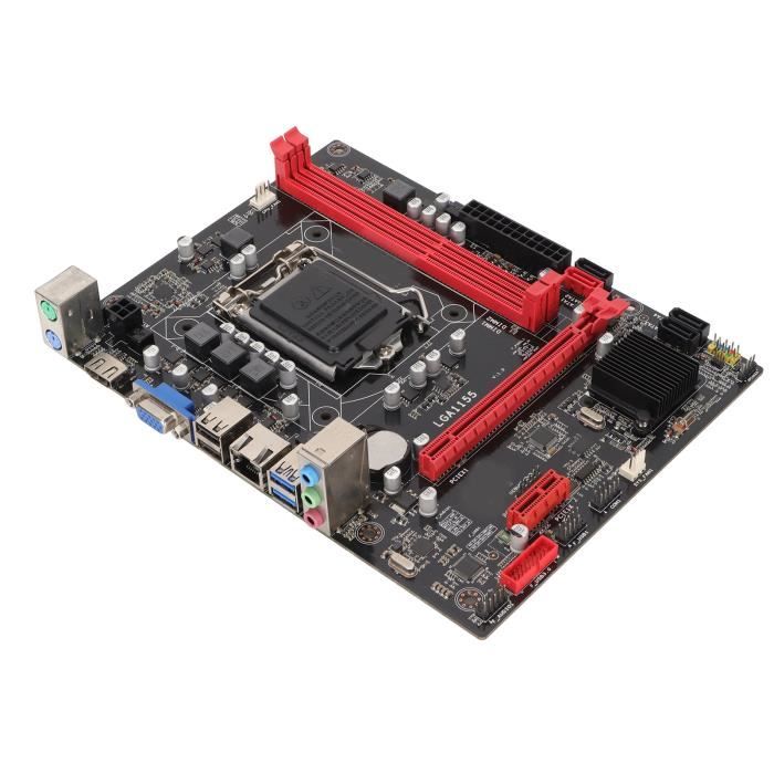 TMISHION carte mère M ATX Carte mère B75 16G 2xDDR3 VGA PCIE 16X/PCIE ...
