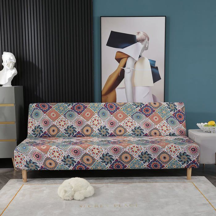 Housse de protection extensible pour canapé-lit futon, canapé-lit ...