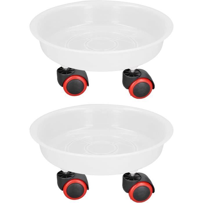 Plateau de Pot de fleur mobile polyvalent rond fleur Pot Base rouleau ...
