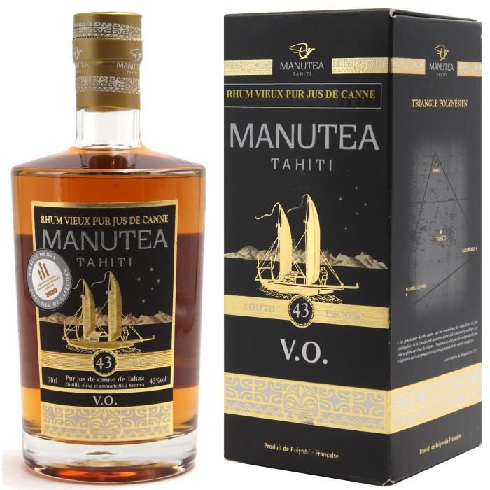 Rhum Manutea VO 70cl - La cave Cdiscount