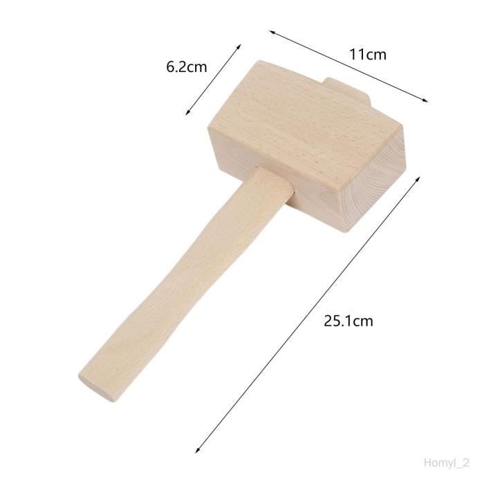 Marteau à bois maillet en bois léger - COLAXI - Marteau à bois maillet ...