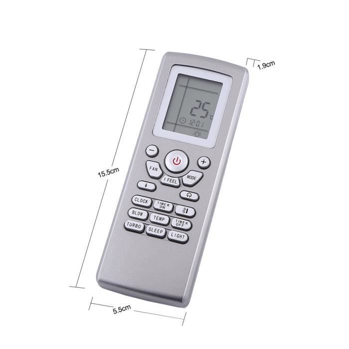 Télécommande pour climatisation Gree Yt1f Yt1ff Yt1f1 Yt1f2 Yt1f3 Yt ...