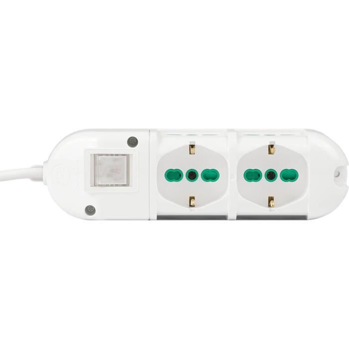 48112-B Multiprise 2 Prise bivalente multiprise électrique pour Grandes ...