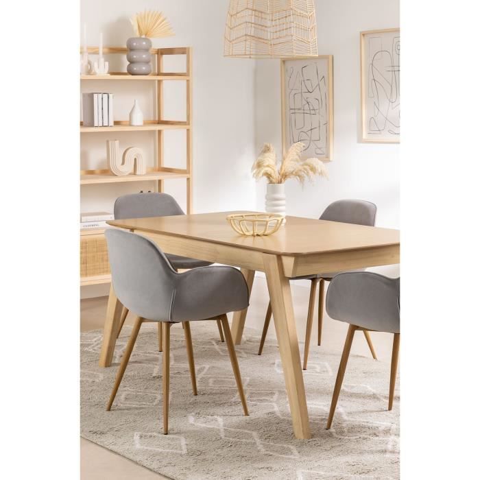 SKLUM Table à Manger Rectangulaire Extensible en Bois (150-180x90 cm ...