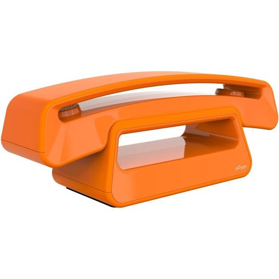 Epure Iconic-Téléphone Fixe Sans Fil Dect-Design Vintage-Grand Écran ...