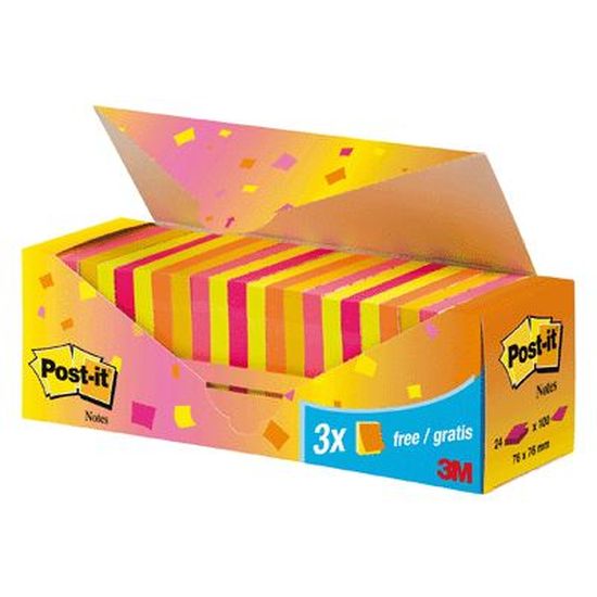 Post-it 76x76mm couleurs assorties - x24 - Cdiscount Beaux-Arts et ...
