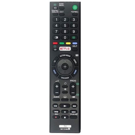 Nouveau RMT-TX100A Remplacé TéLéCommande Fit pour Sony TV KD-75X8500C ...
