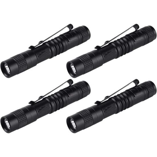 4X Lampe Torche Stylo Lampe Super Small Aaa Xpe-R3 Led Lampe Ceinture ...