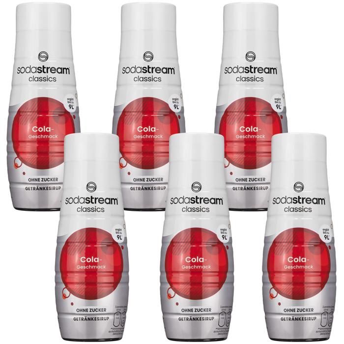 Sirop boisson gazeuse - SodaStream - Cola sans sucre 6x440ml - Zéro ...