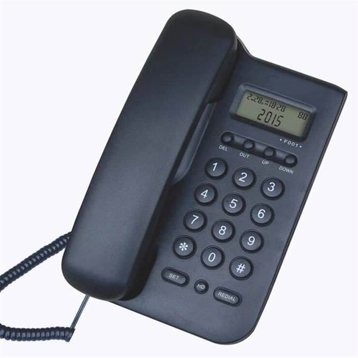 Téléphone Filaire, Téléphone À Grande Touche, Téléphone Fixe Avec ...