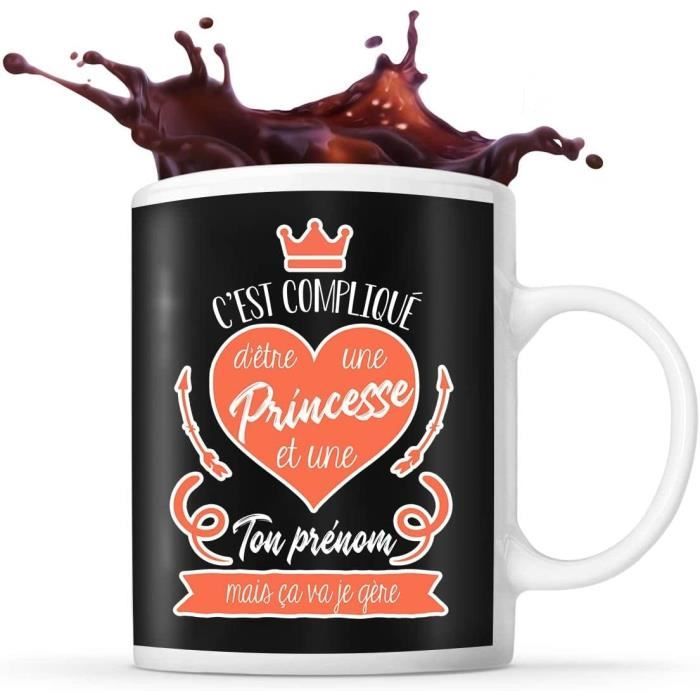 Mug Prénom La Princesse | Tasse Humour Fun Et Drôle Pour Idée Cadeau Originale[u331] - Cdiscount ...