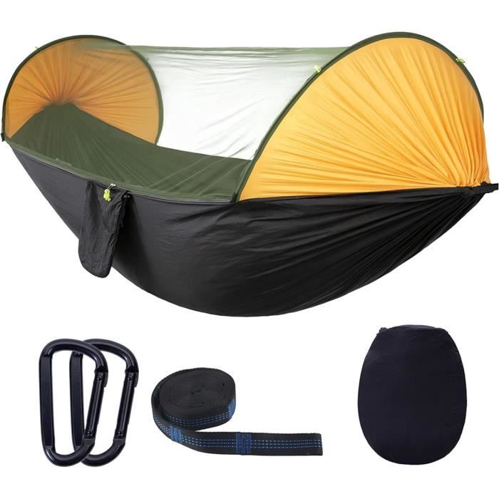 Hamac De Camping Avec Filet Hamac Suspendu 2 En 1, Grands Hamacs En ...