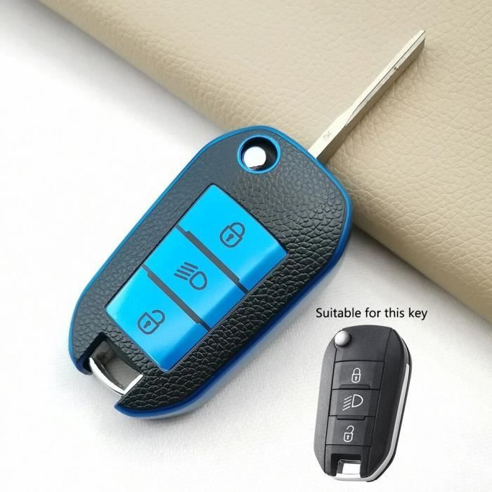 Étui de clé de voiture en TPU de haute qualité,coque pour citroën C4L ...