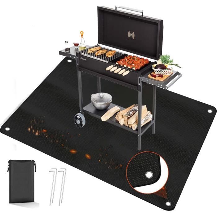 Tapis carré pour brasero à huile - Réutilisable et imperméable - Avec ...