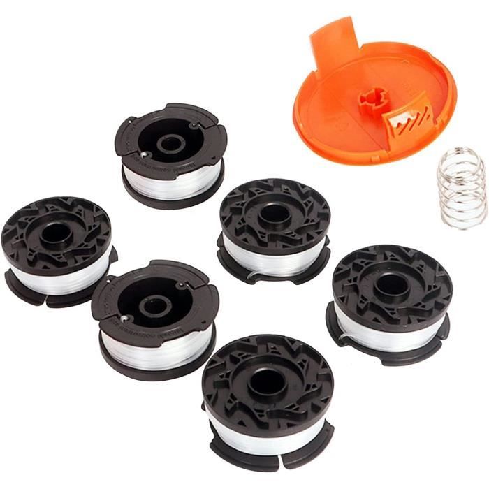 Bobine Fil Coupe Bordure pour Fil debroussailleuse de Rechange pour débroussailleuse avec 6 ...