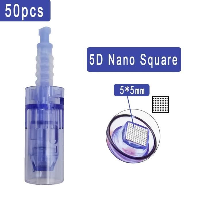 5D Nano Carré x50 - Dermapen machine Microneedling Cartouches, Machine ...