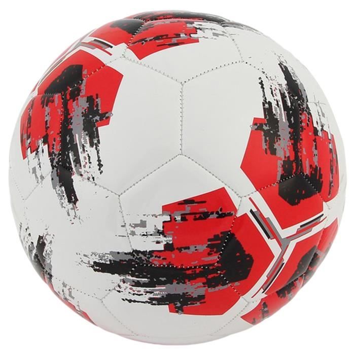 Noir et rouge - Ballon de football en PVC, taille 4, pour enfants et ...