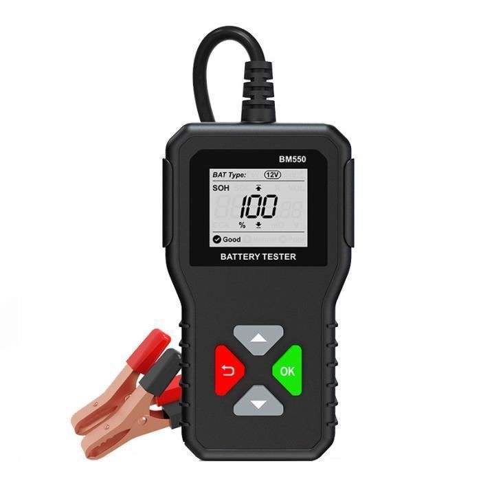 Testeur Batterie Voiture, 6V 12V 24V Outil Diagnostic Voiture, 100-2000 ...