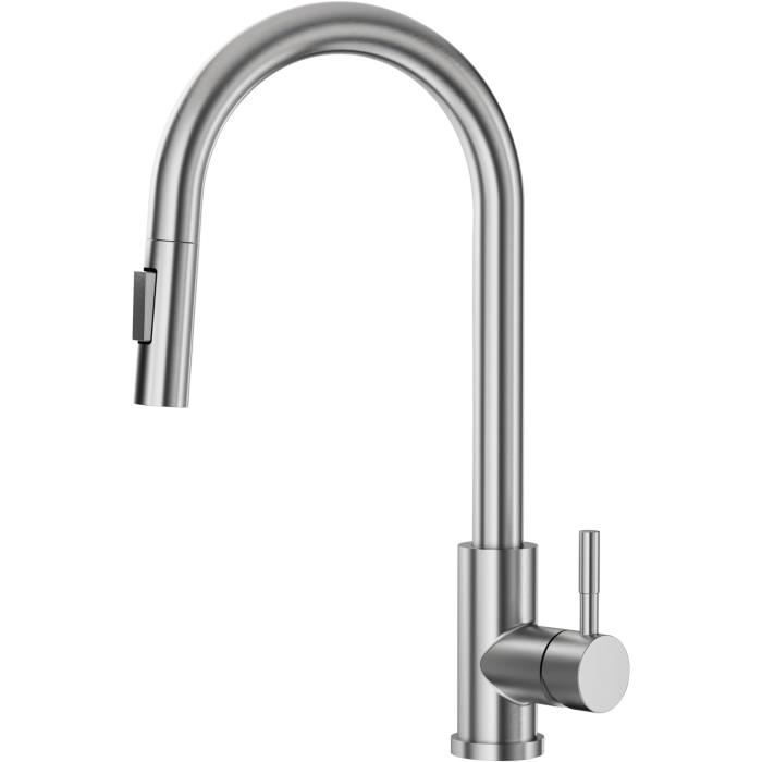 Robinet De Cuisine Haute Pression - Extensible - Pivotant À 360 ...