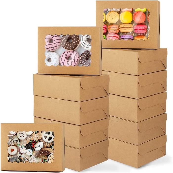 12 X Boite Pour Gateau En Carton,Boite De Gateau,Boite Cupcakes,Boite ...