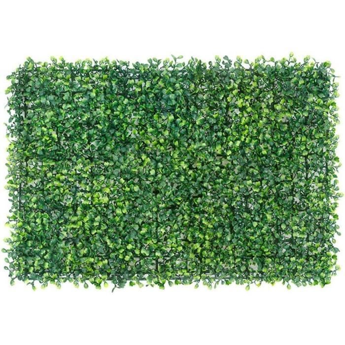 Haie Artificielle Plante Verte, 40X60Cm Panneaux Artificiels De Haie De ...