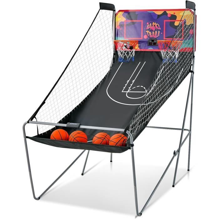 GOPLUS Jeu de Basketball Arcade Pliable, Panier Basket avec LED Score ...