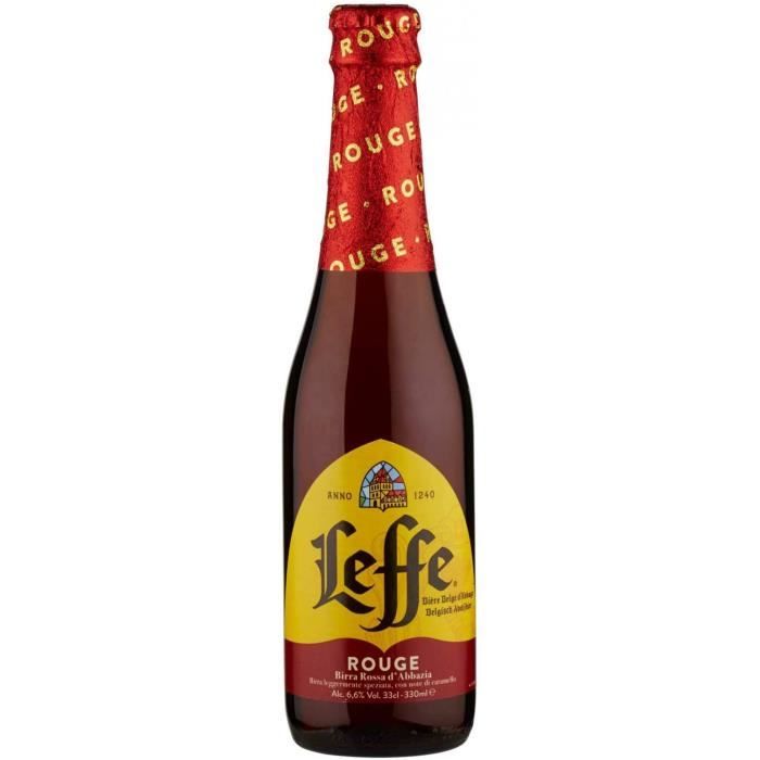 BIARE LEFFE ROUGE 24 X 33 CL - La cave Cdiscount