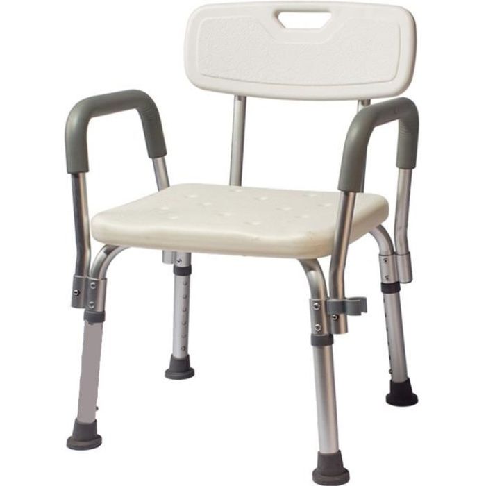 MCTECH Siège de Douche avec Dossier avec Bras Chaise de Douche à ... MCTECH Siège de Douche avec Dossier avec Bras Chaise de Douche à ...